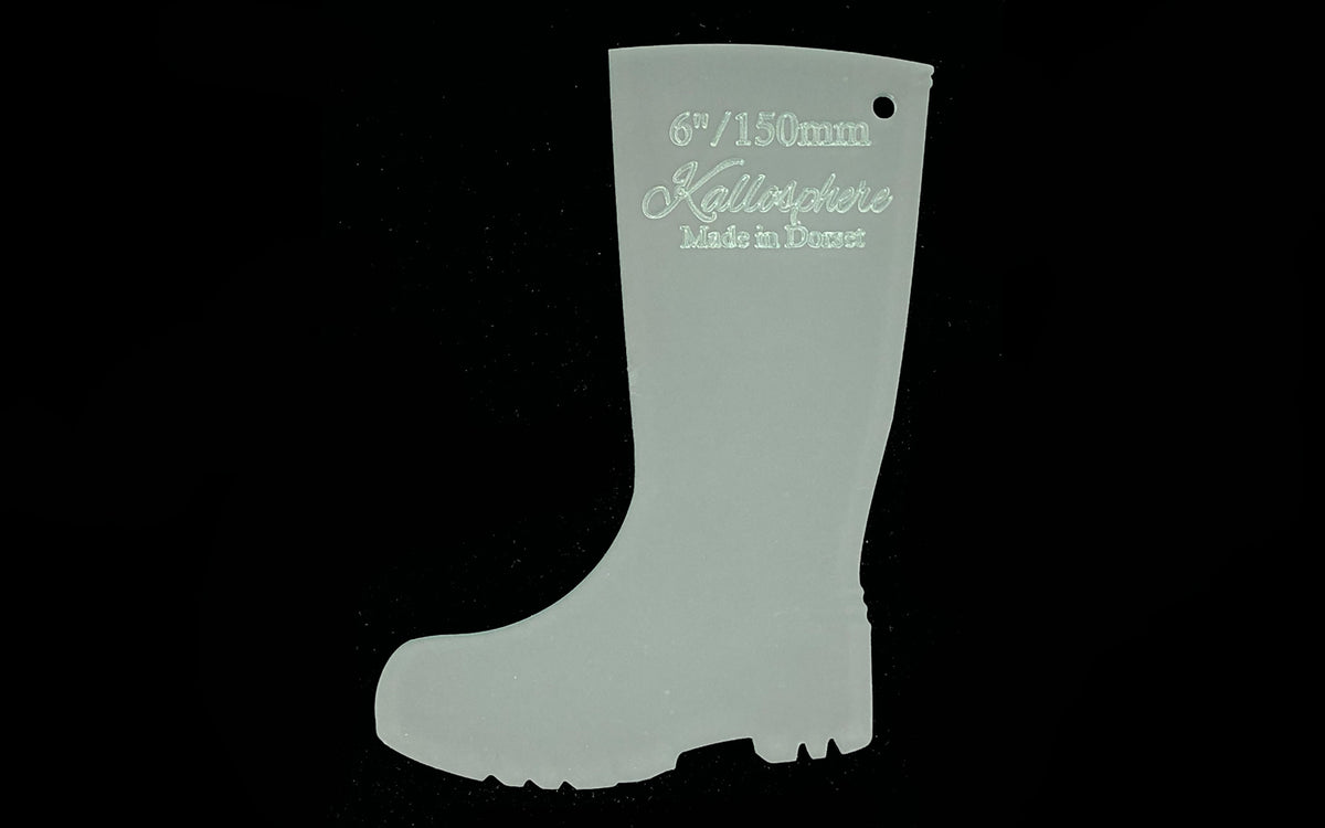 A welly boot Acrylic Templates | Kallosphere – Kallosphere Creative