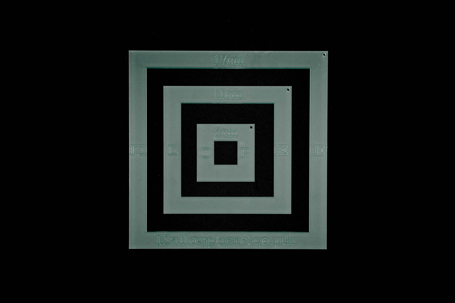 A Set Of Seven Acrylic Quilting Square Sewing/Craft Templates ...