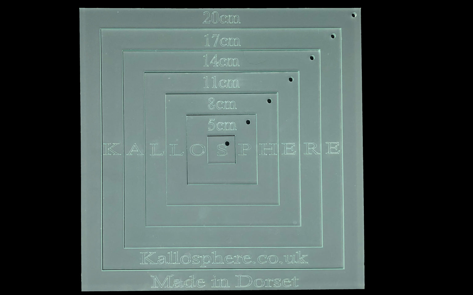 A Set Of Seven Acrylic Quilting Square Sewing/Craft Templates ...